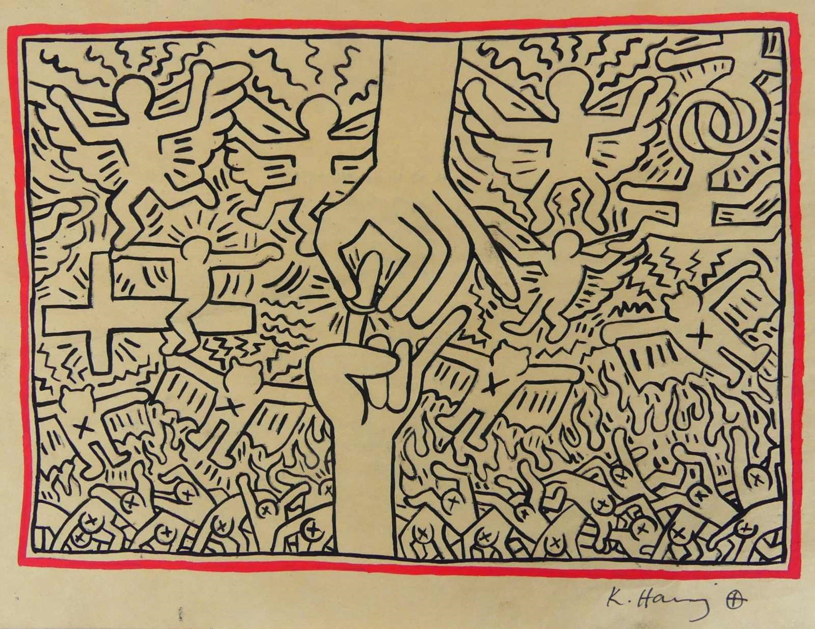Keith Haring | The Marriage of Heaven and Hell | MutualArt