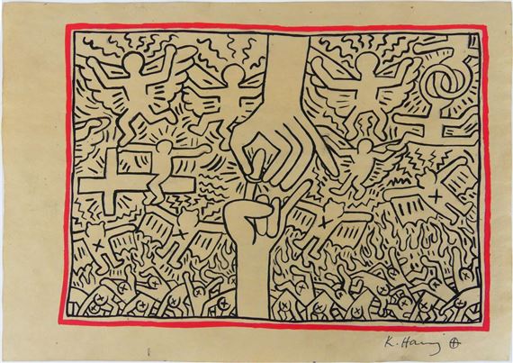 Keith Haring | The Marriage of Heaven and Hell | MutualArt
