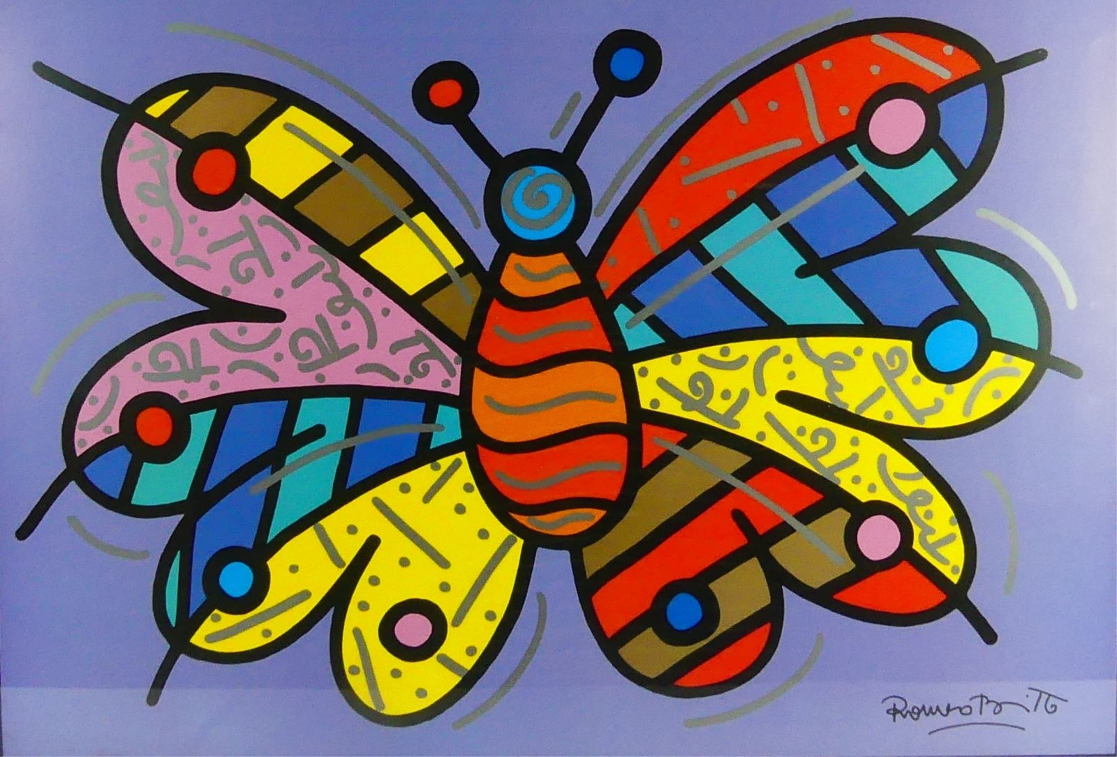 Romero Britto | Butterfly | MutualArt