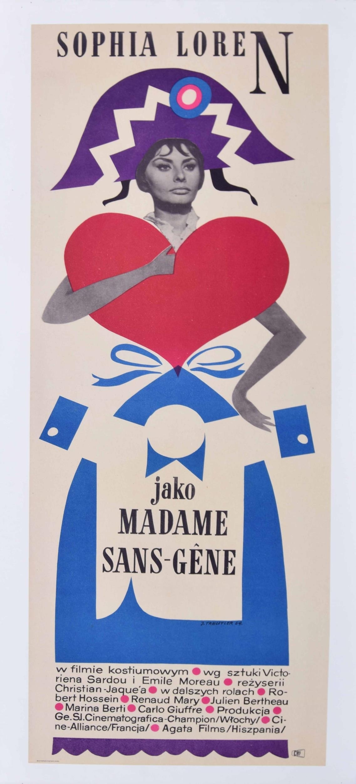 Sophia Loren | Madame Sans-Gene - Polish release movie, (1961) | MutualArt