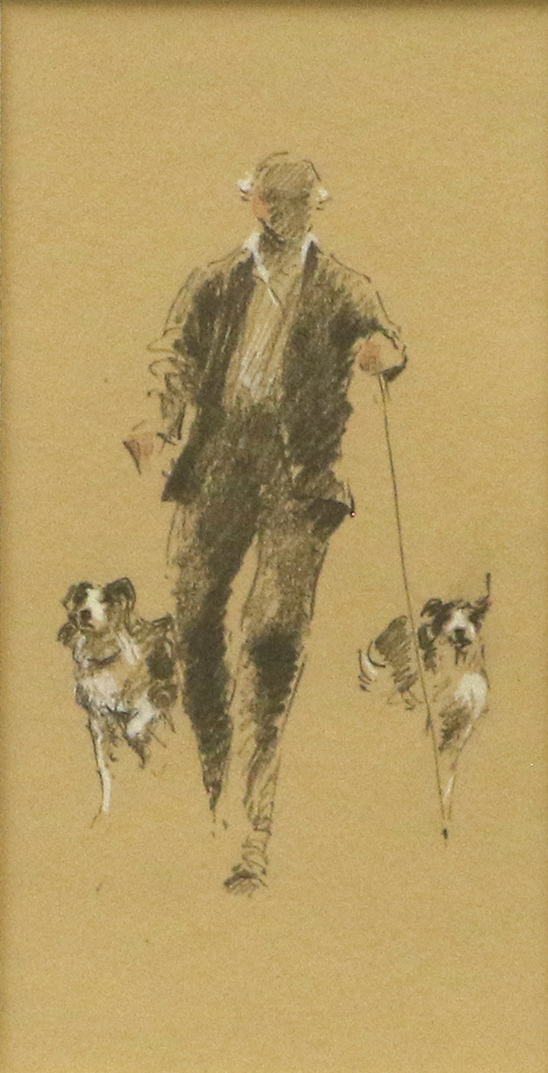 Brian Irving | Animated study of a farmer approaching with two ...