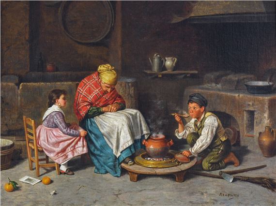 Federico Mazzotta | An interior with two children and their sleeping ...