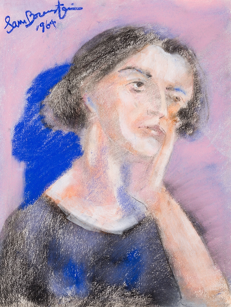 Samuel Borenstein | Portrait de femme (1964) | MutualArt