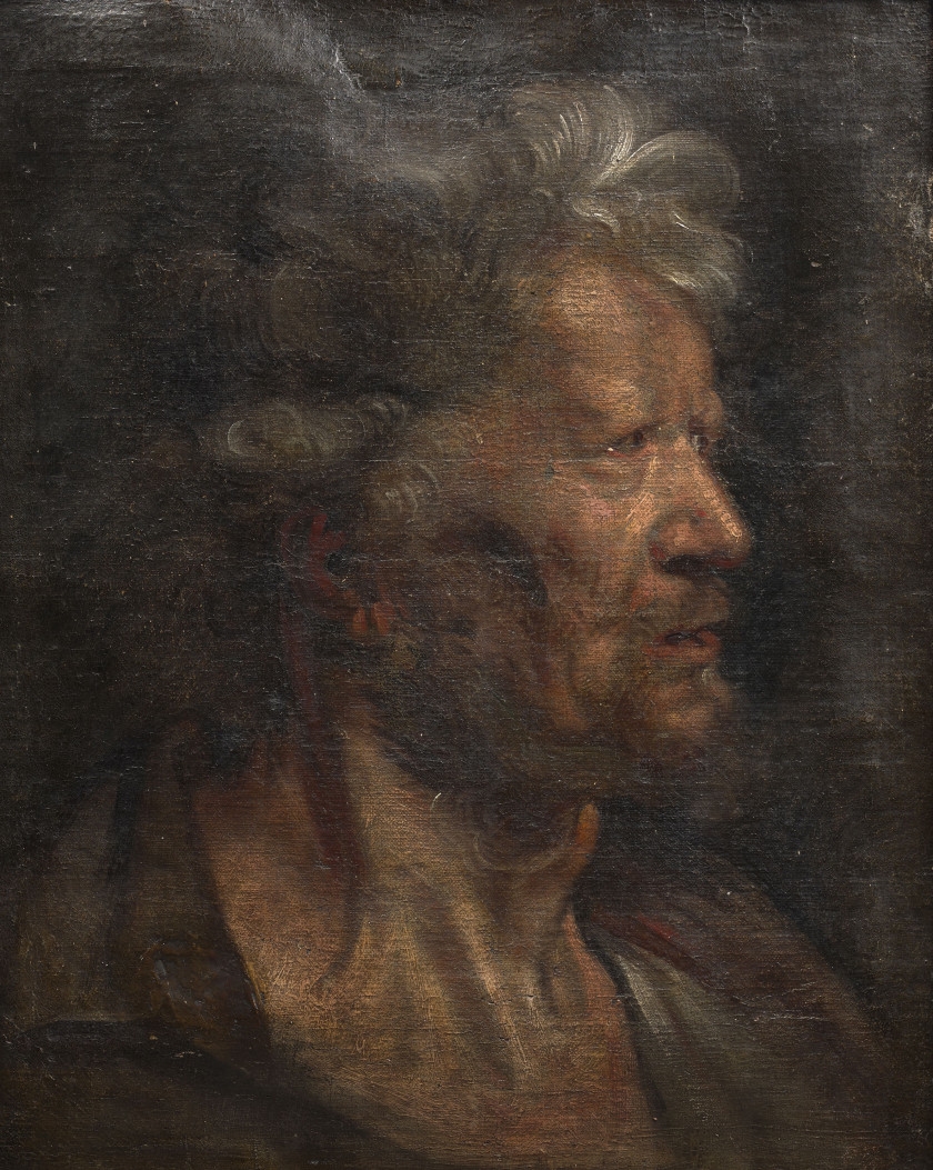 Anthony van Dyck | Portrait d'Abraham Grapheus de profil | MutualArt