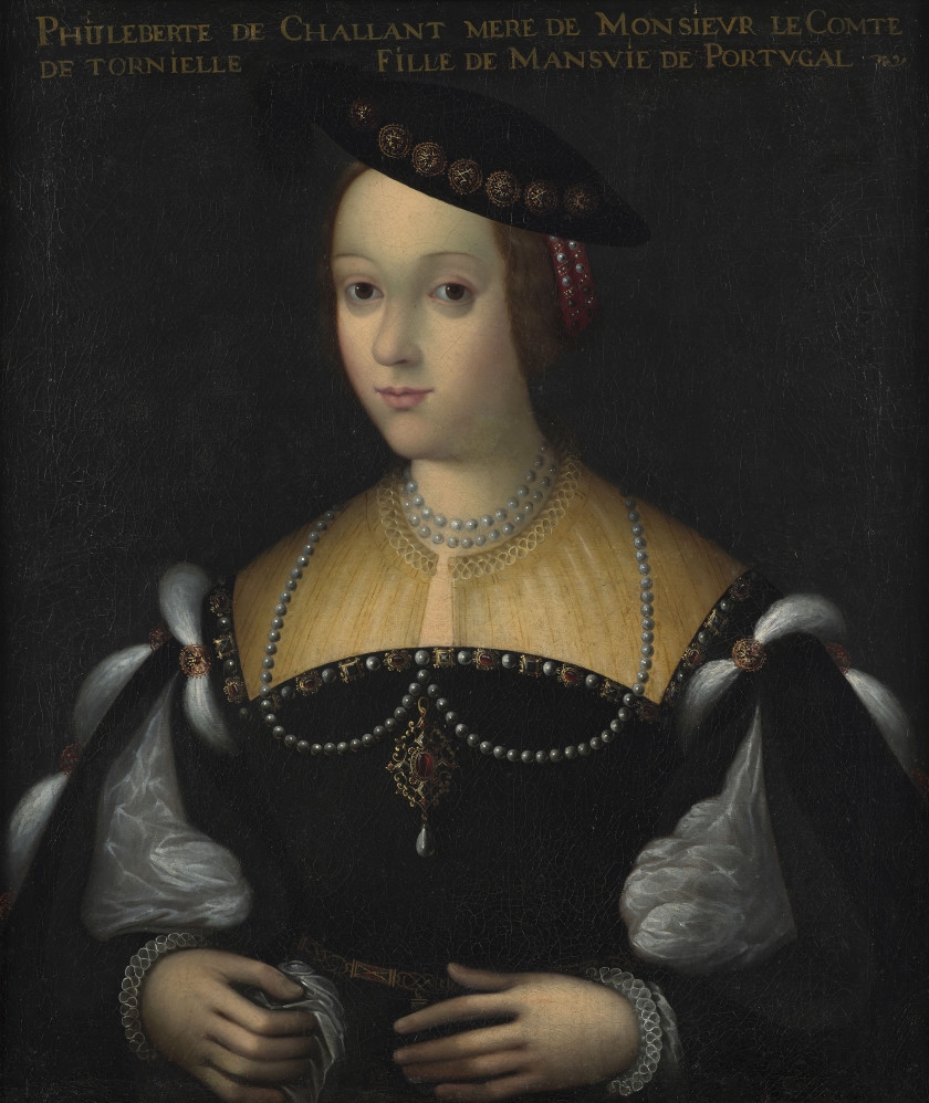 French School, 17th Century | Portrait de Philiberte de Challant (1528 ...