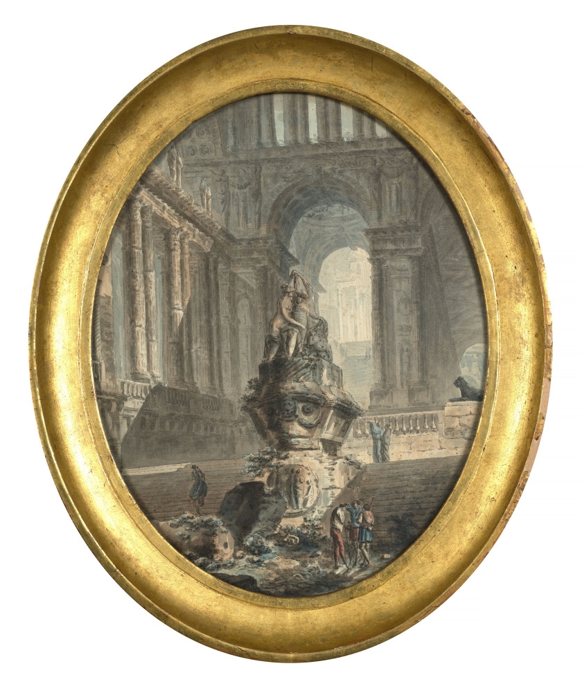 Jean Henry Alexandre Pernet | Caprices architecturaux animés de ...