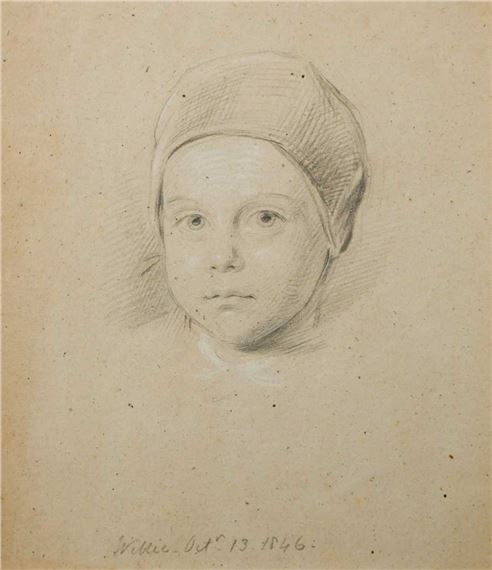 George Richmond | Portrait of the artist's son, thought to be Sir ...