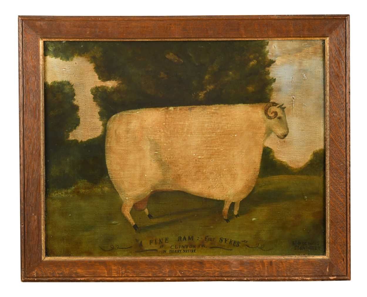 George Watts | Study of a ram in a landscape | MutualArt
