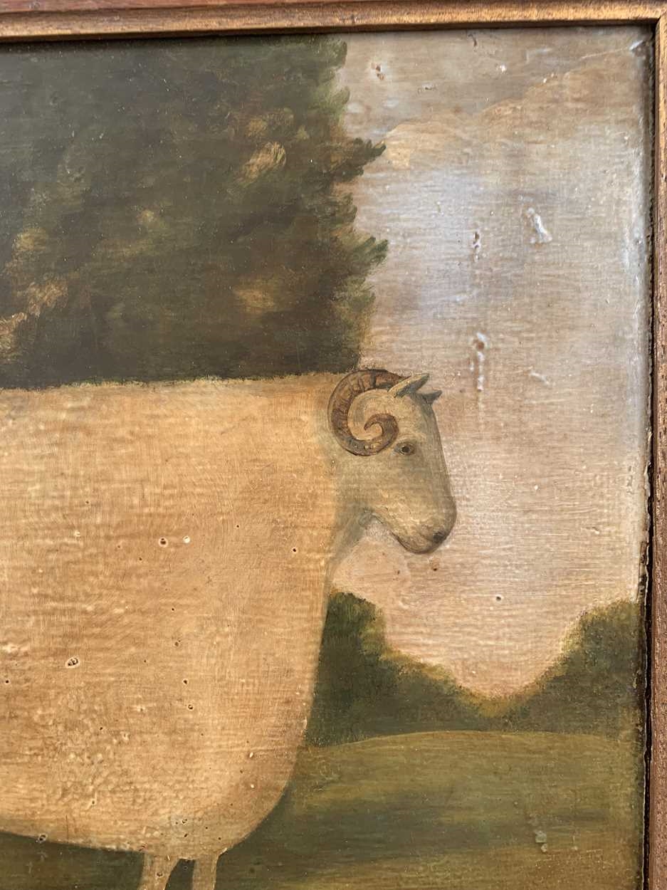 George Watts | Study of a ram in a landscape | MutualArt