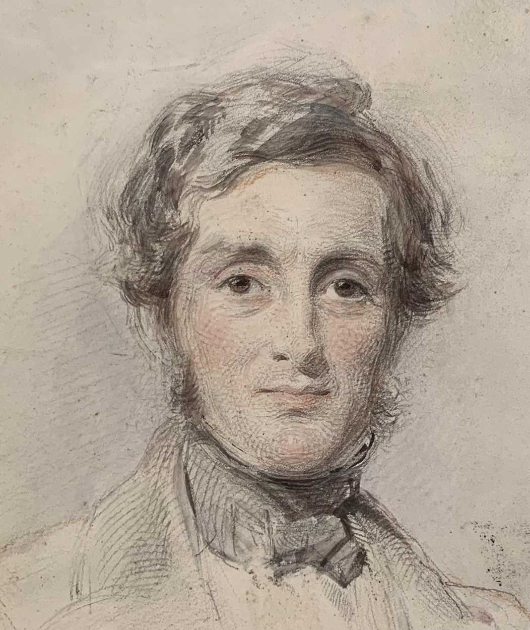 George Richmond | Portrait study of a gentleman, possibly a friend of ...