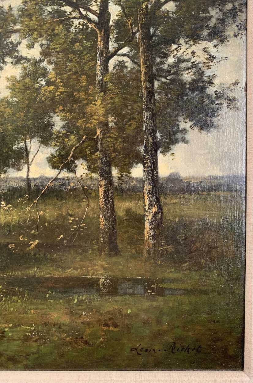 Léon Richet | A peasant woman by the edge of a pond | MutualArt