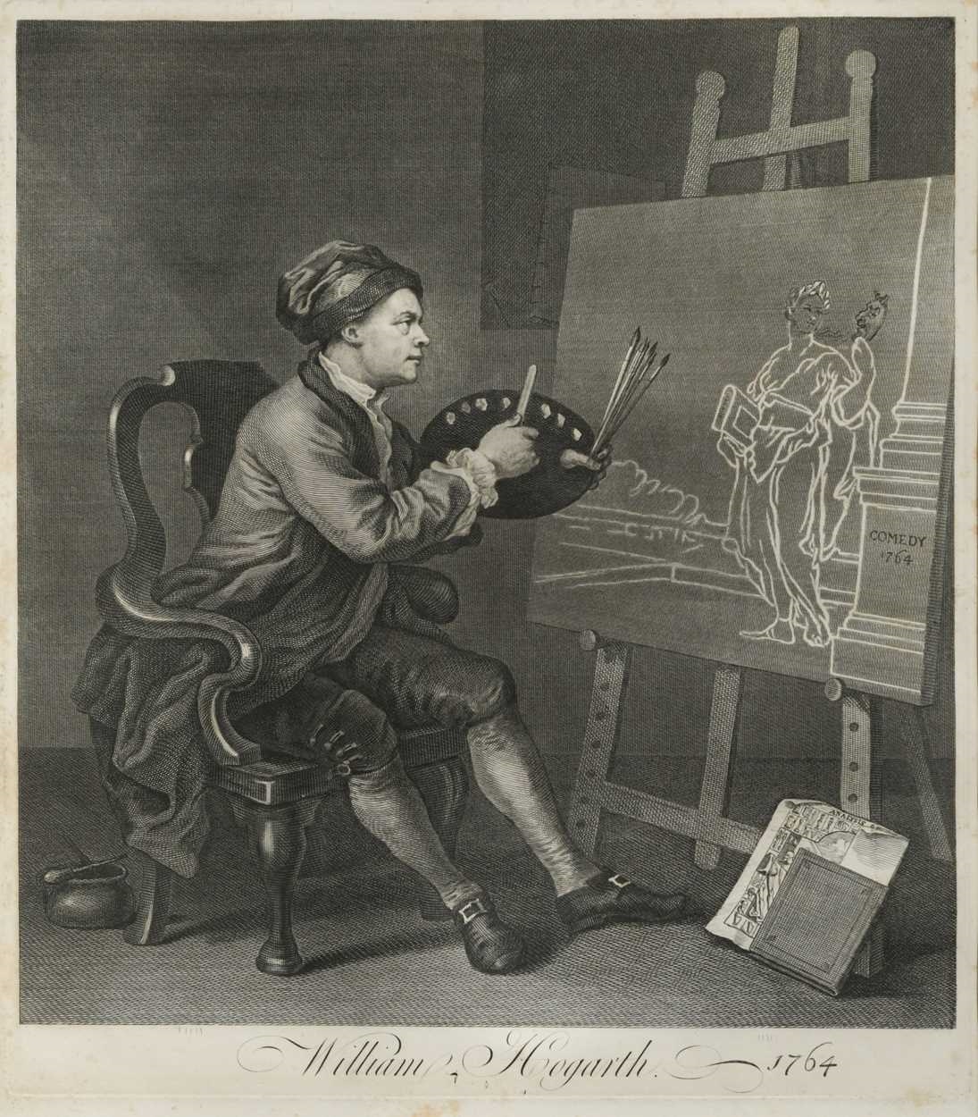 William Hogarth | Hogarth Painting the Comic Muse - the artist's last self-portrait, 1764 (1764 ...