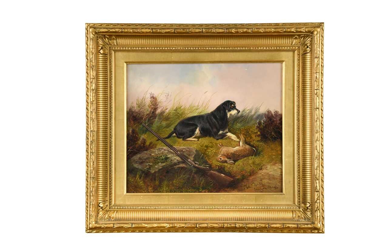 Colin Graeme Roe | Old Dash, a Border Collie, guarding the day's bag ...