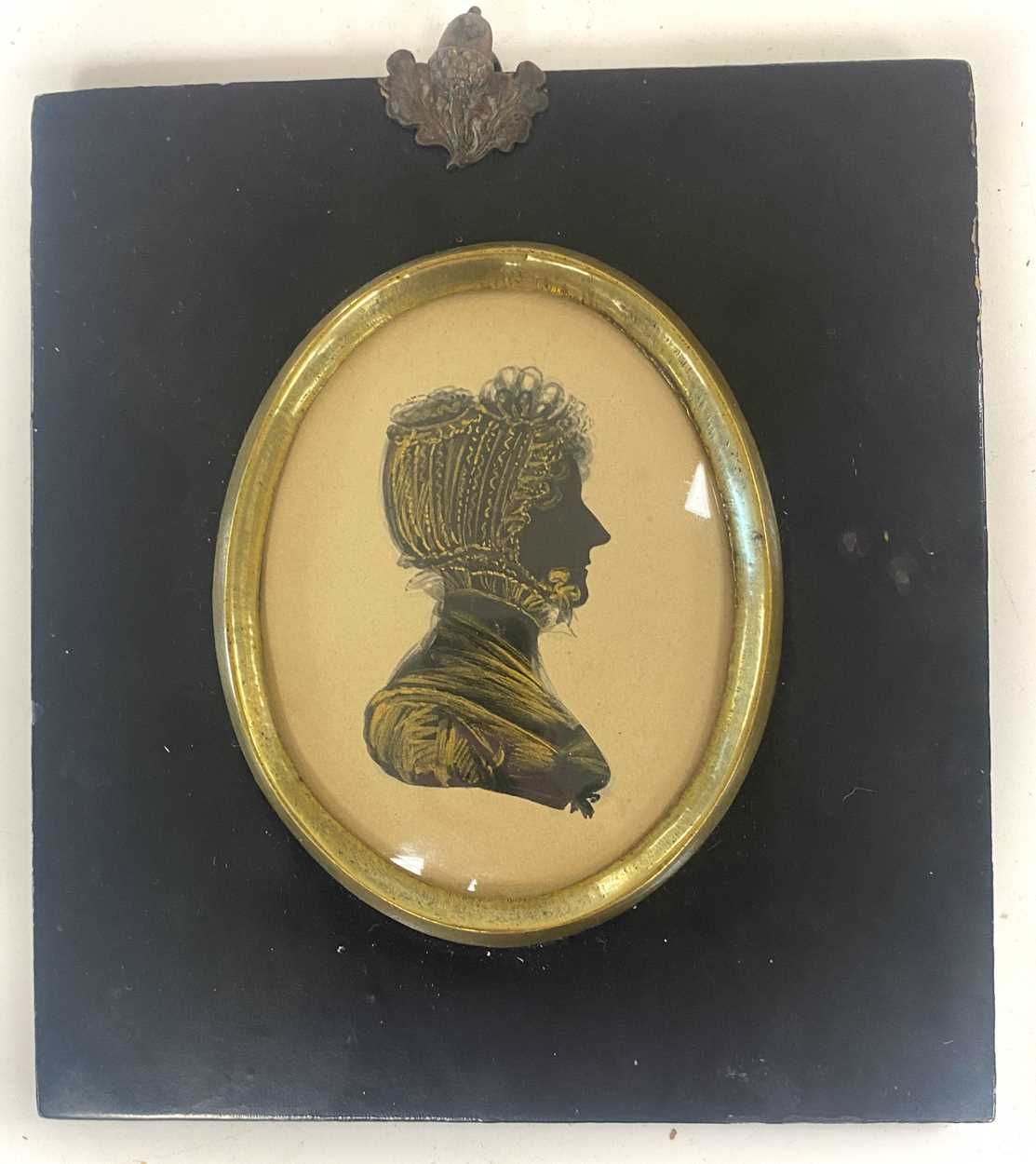 George Atkinson | Pair of oval silhouette portraits | MutualArt