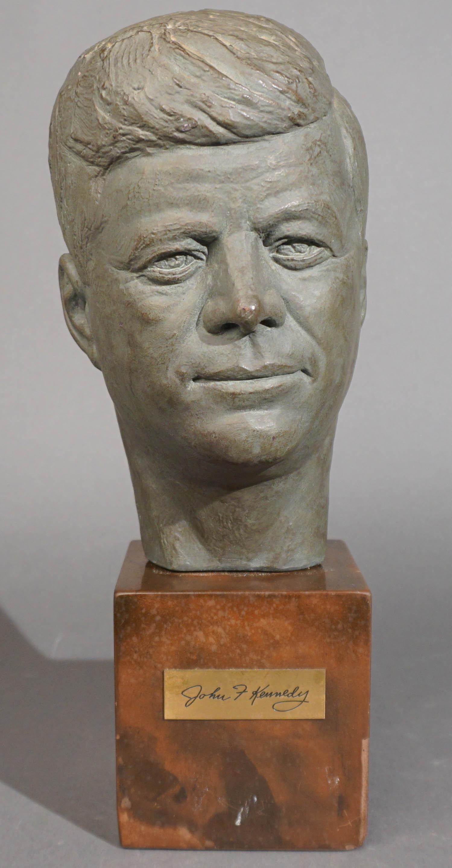 Leo Cherne | Plaster Bust of John F. Kennedy | MutualArt