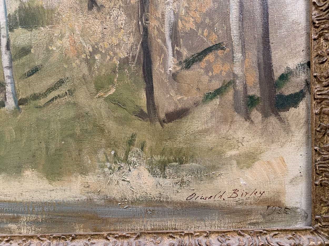 Sir Oswald Hornby Joseph Birley | Farmhouse by a river in France (1935 ...