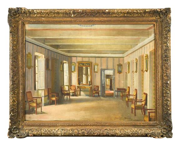 Sir Oswald Hornby Joseph Birley | Interior at Napoleon's House, Ajaccio ...