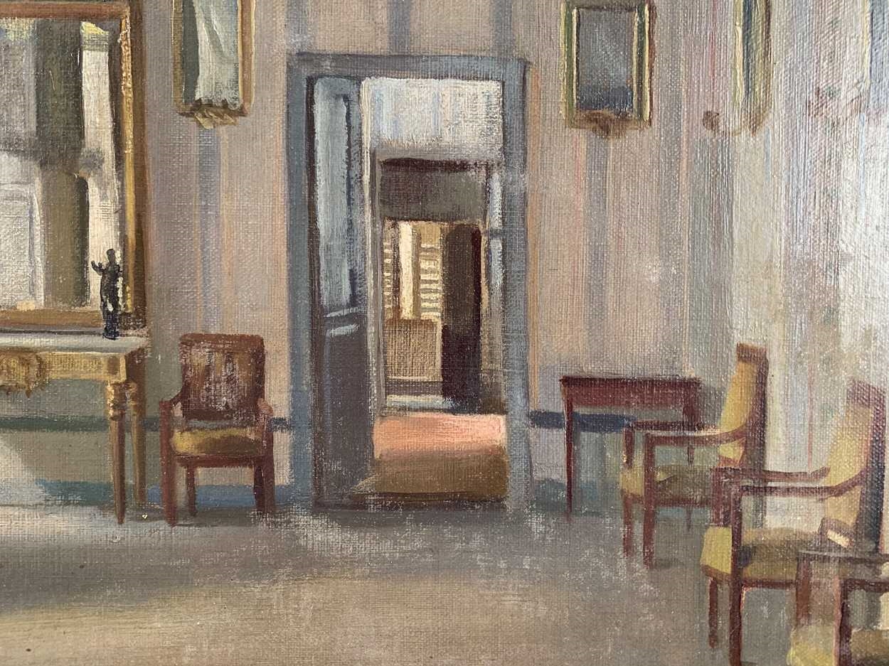 Sir Oswald Hornby Joseph Birley | Interior at Napoleon's House, Ajaccio ...