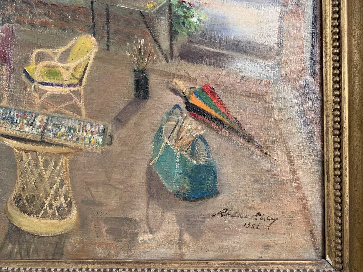 Rhoda Birley | Sir Winston and Lady Churchill in the Loggia, Villa ...