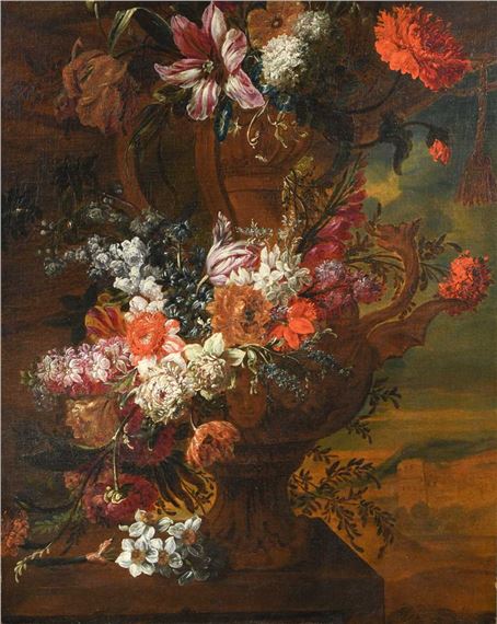 Gaspar Peeter de Verbruggen the Elder | Still life of flowers including ...