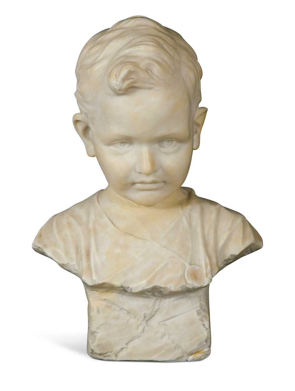 Ildebrando Bastiani | Bust of a young boy, | MutualArt