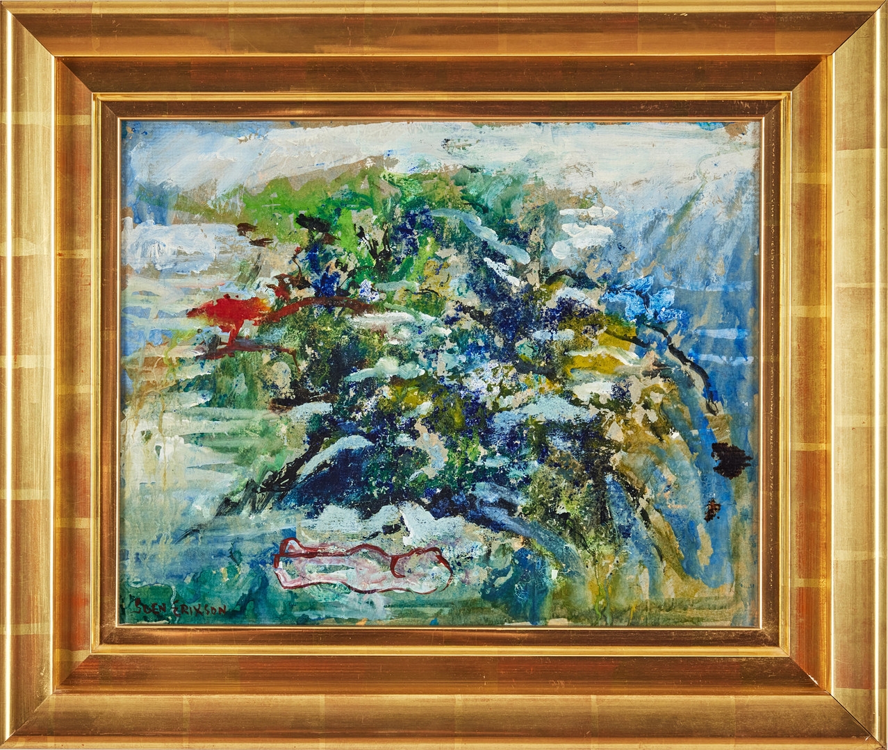 Sven Erixson | Landskap med älskande par | MutualArt