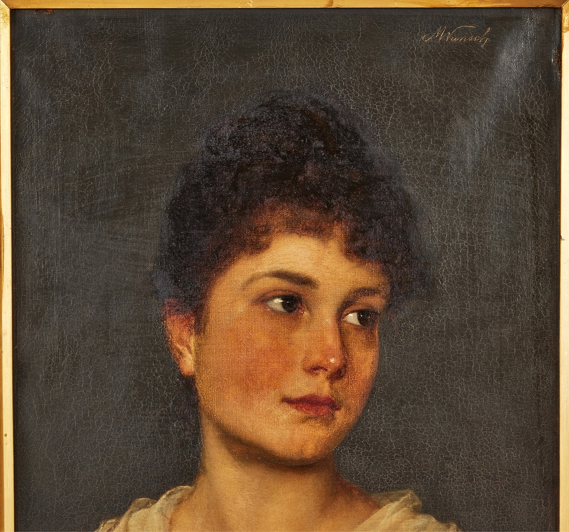 Marie Wunsch | Little Girl with Meadow Flower Bouquet | MutualArt