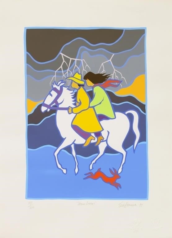 Ted Harrison | STORM LOVERS (1992) | MutualArt