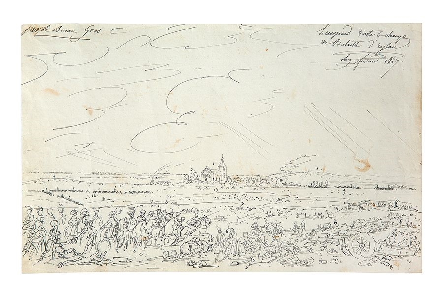 Hippolyte Lecomte | The Emperor visiting the battlefield of Eylau ...