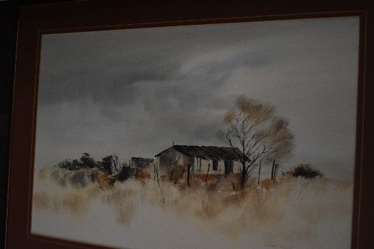 Richard Alexander Rennie | A barren South African landscape with lone ...