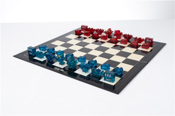 Keith Haring | VINTAGE KEITH HARING RESIN CHESS SET | MutualArt