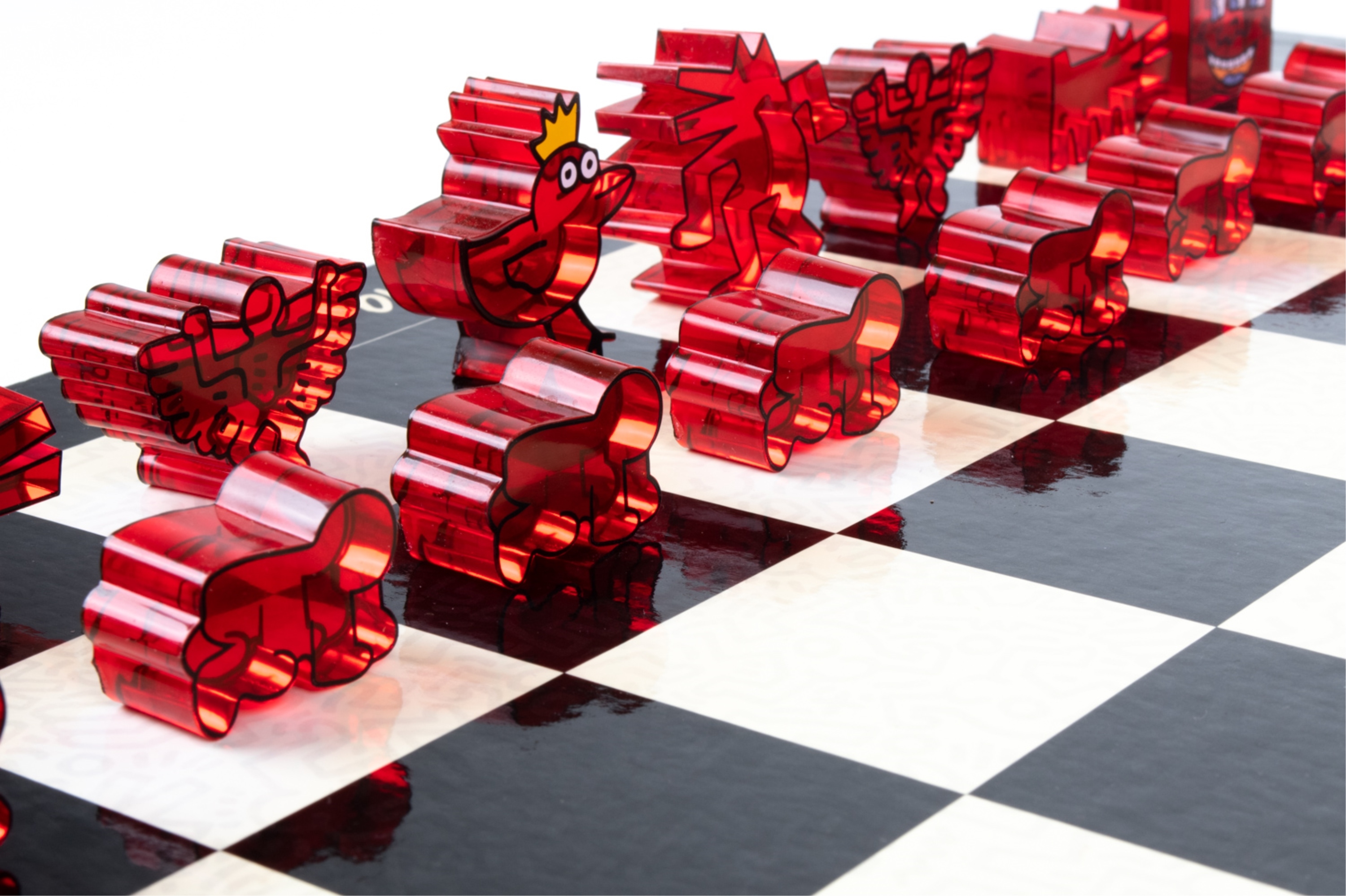 Keith Haring | VINTAGE KEITH HARING RESIN CHESS SET | MutualArt