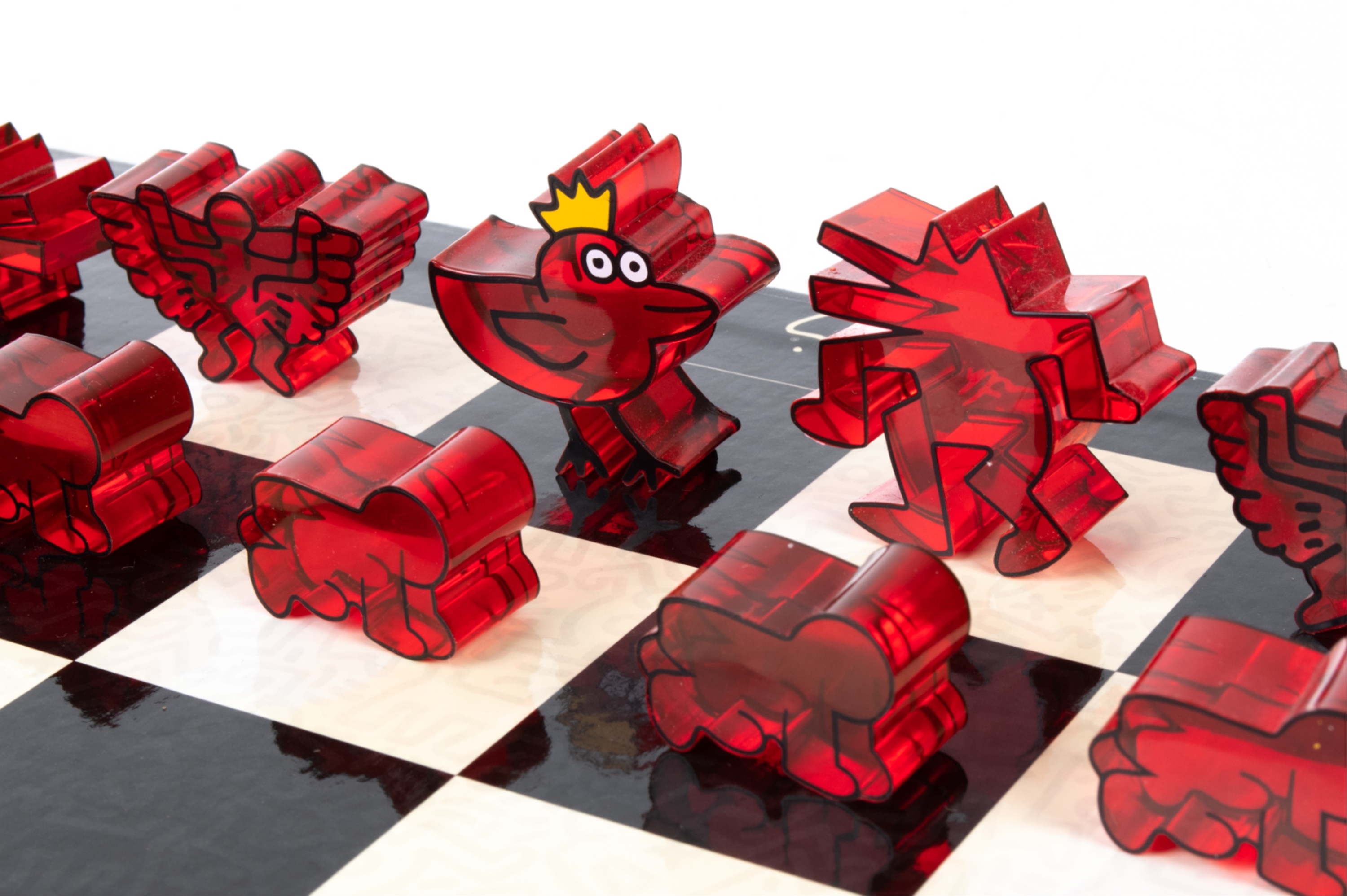 Keith Haring | VINTAGE KEITH HARING RESIN CHESS SET | MutualArt