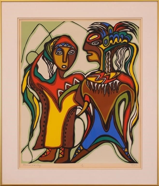 Daphne Odjig | DOMINIC AND LUCY (1977) | MutualArt