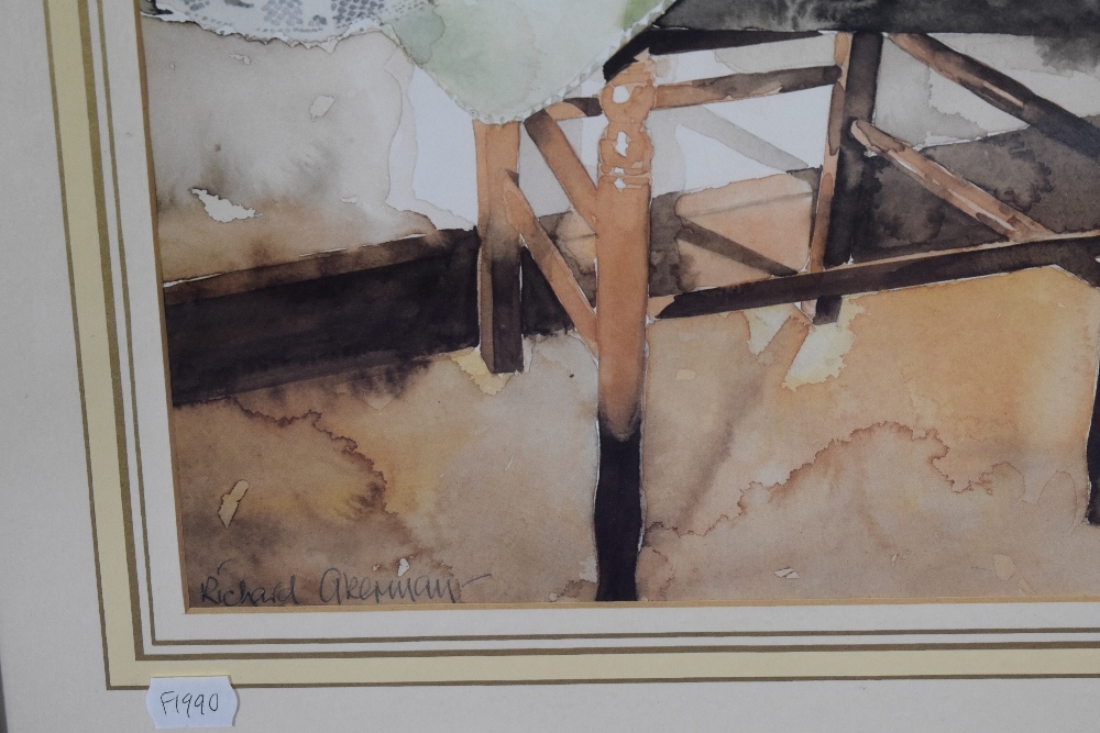 Richard Akerman | Still life displays on chairs | MutualArt