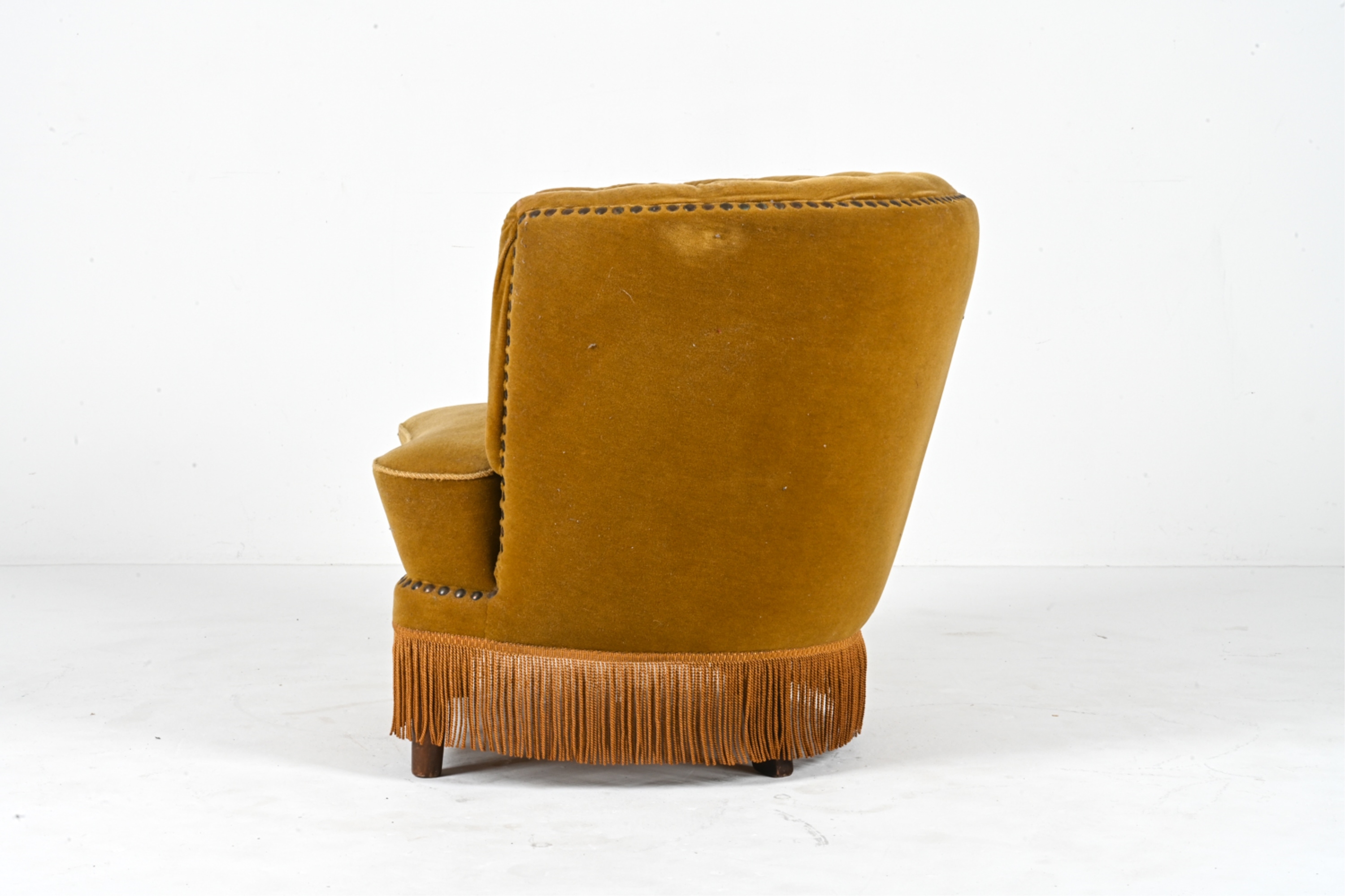Viggo Boesen | MANNER OF VIGGO BOESEN MOHAIR BARREL-BACK CHAIR (1960s ...