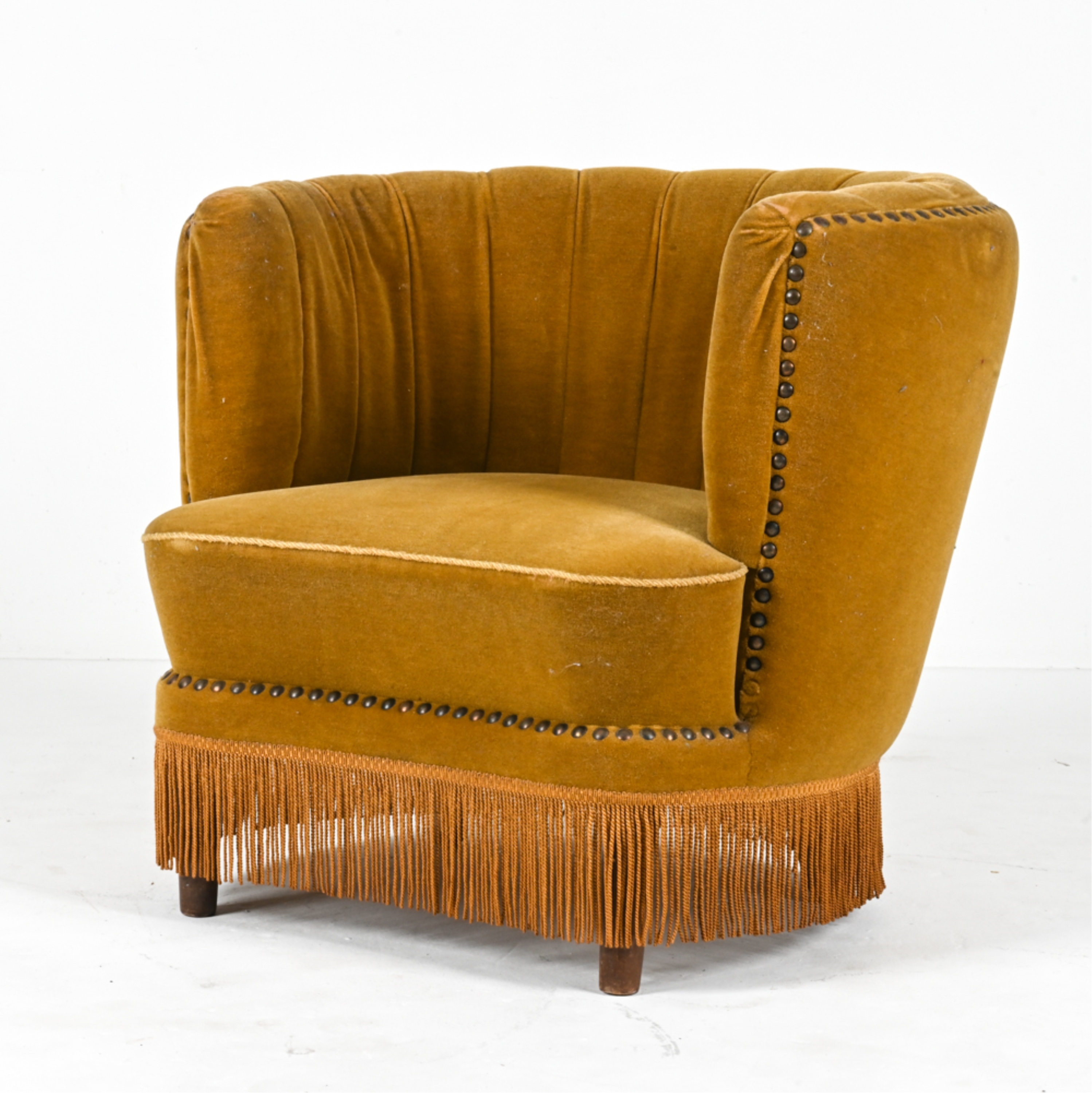 Viggo Boesen | MANNER OF VIGGO BOESEN MOHAIR BARREL-BACK CHAIR (1960s ...