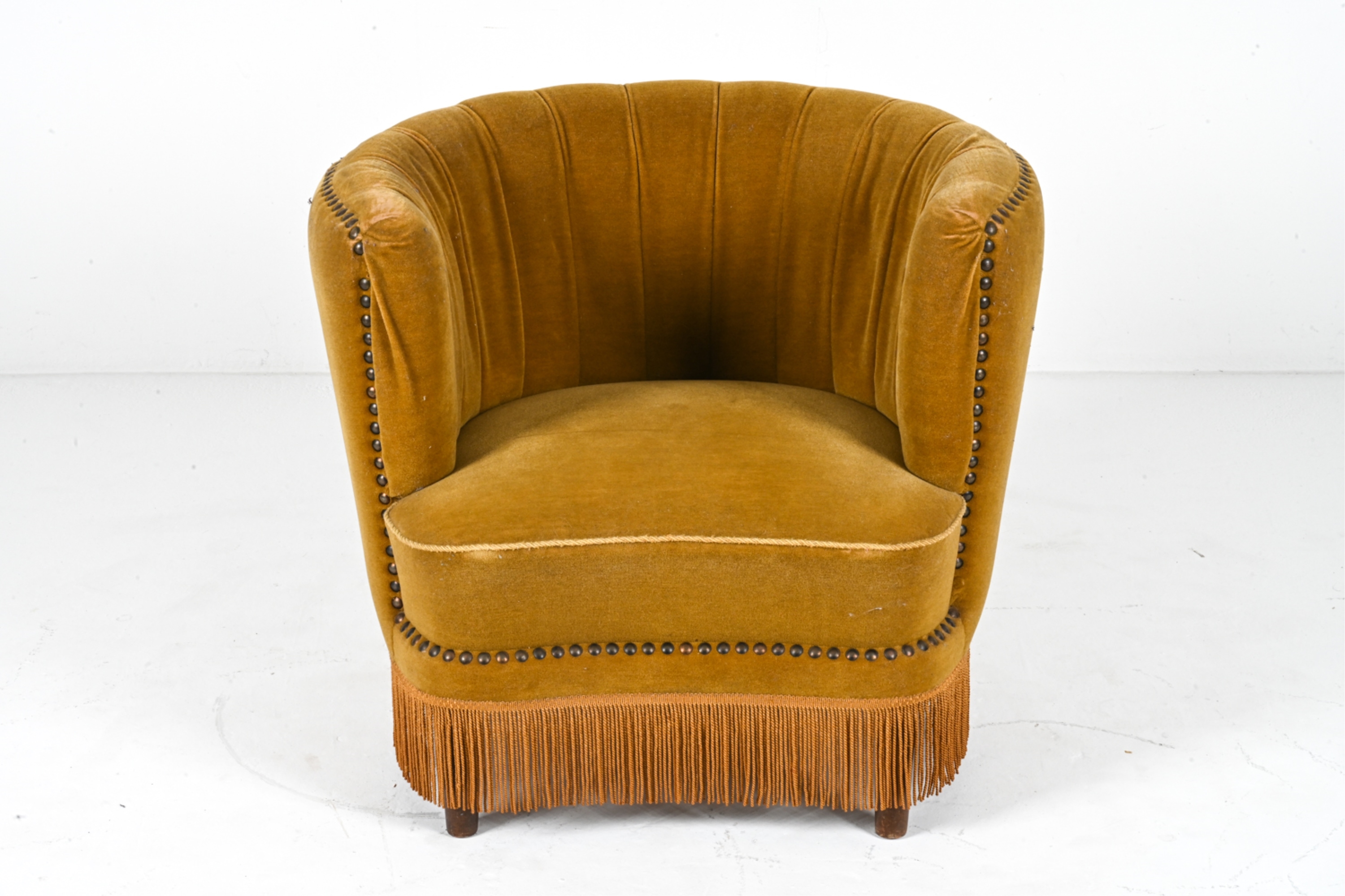 Viggo Boesen | MANNER OF VIGGO BOESEN MOHAIR BARREL-BACK CHAIR (1960s ...