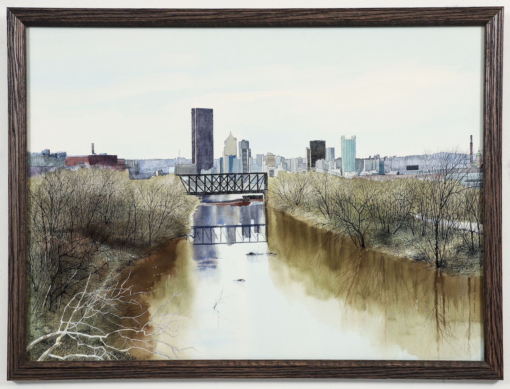 Charles Pitcher | Pittsburgh Skyline (Circa 1980s) | MutualArt