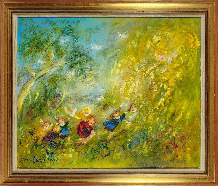 David Boyd | Leapfrog into the arms of a living wattle (1990) | MutualArt