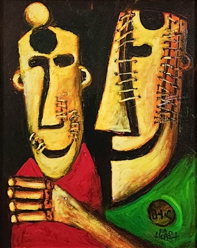 Kevin Charles Hart | Masks - BIC Miners | MutualArt