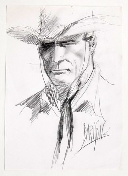 Emanuele Barison | Illustration of a cowboy | MutualArt