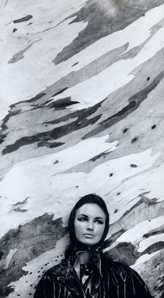 Sam Haskins | November Girl with Tree Bark, 1966 | MutualArt