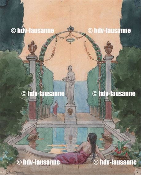 Pierre-Henri Mayeux | Réunion de 2 aquarelles | MutualArt