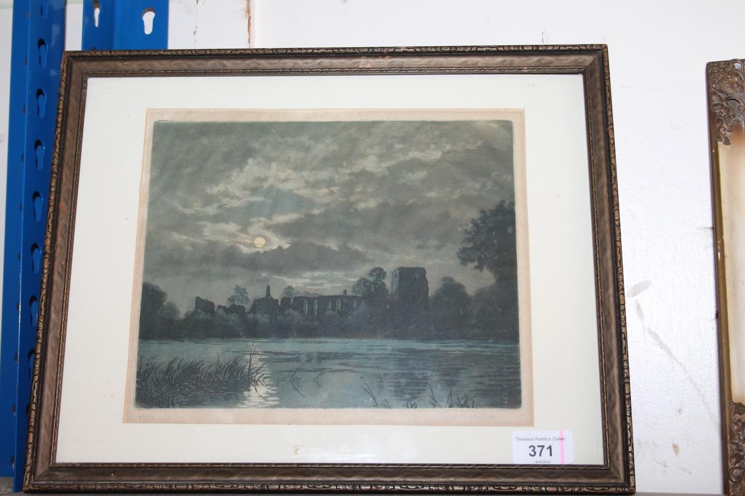 Joseph Kirkpatrick | Moonlight ruins by river | MutualArt