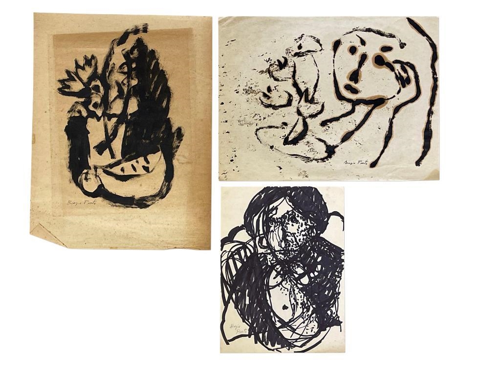 Biagio Pinto | Three Biagio Pinto Works on Paper | MutualArt