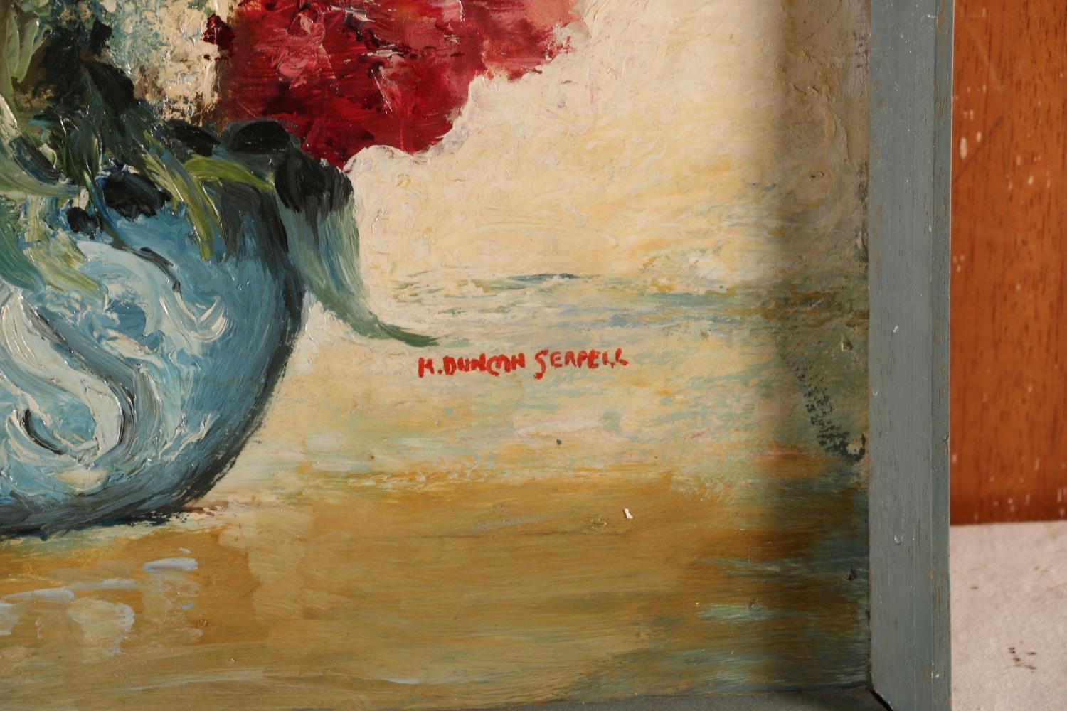 H. Duncan Serpell | Still life with peonies | MutualArt