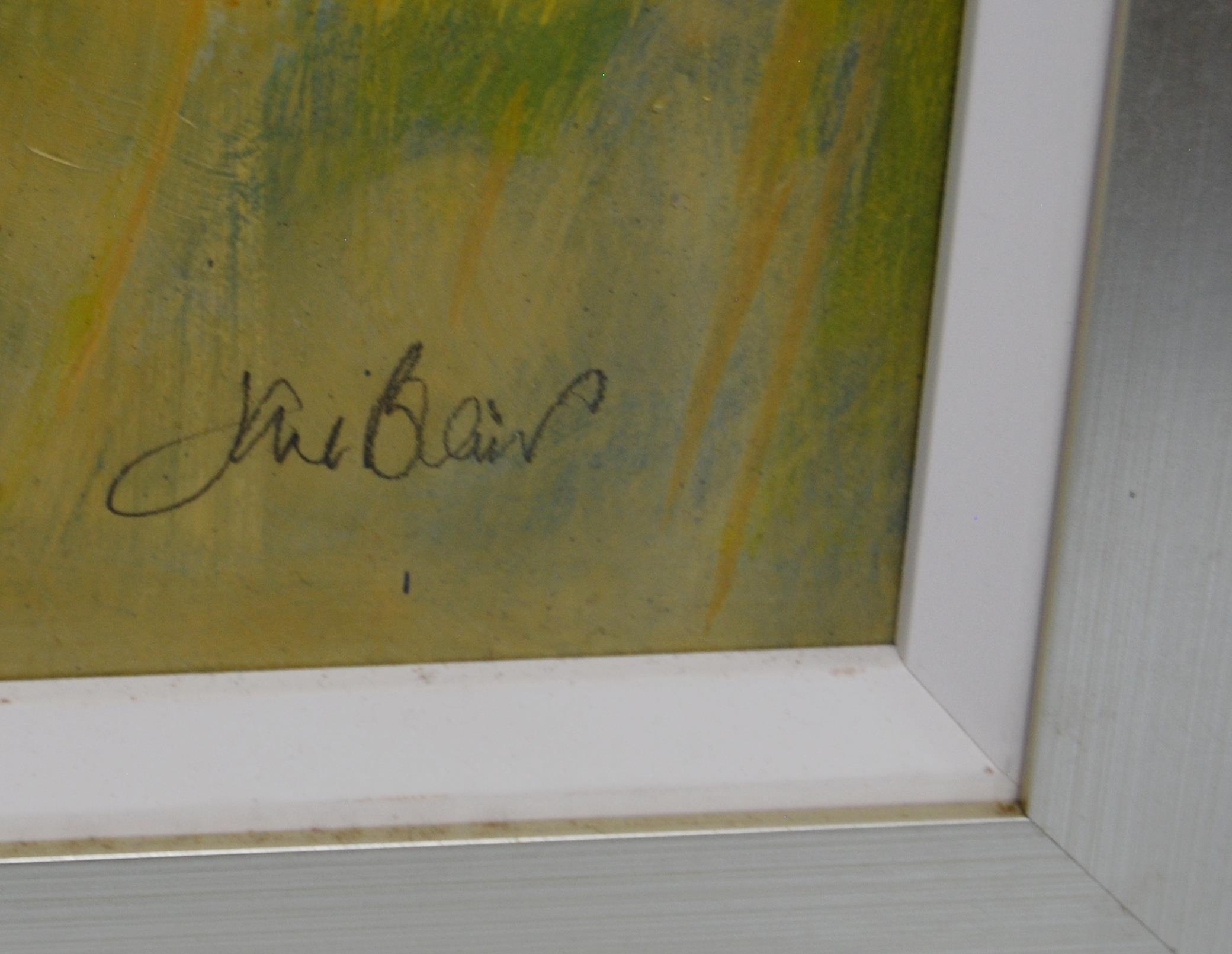 Jane Blair | Cattle in a pastel-coloured landscape | MutualArt