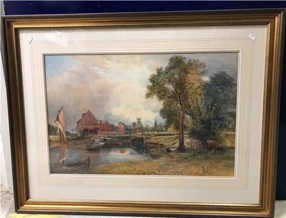 John Constable | “Dedham Lock and mill” | MutualArt