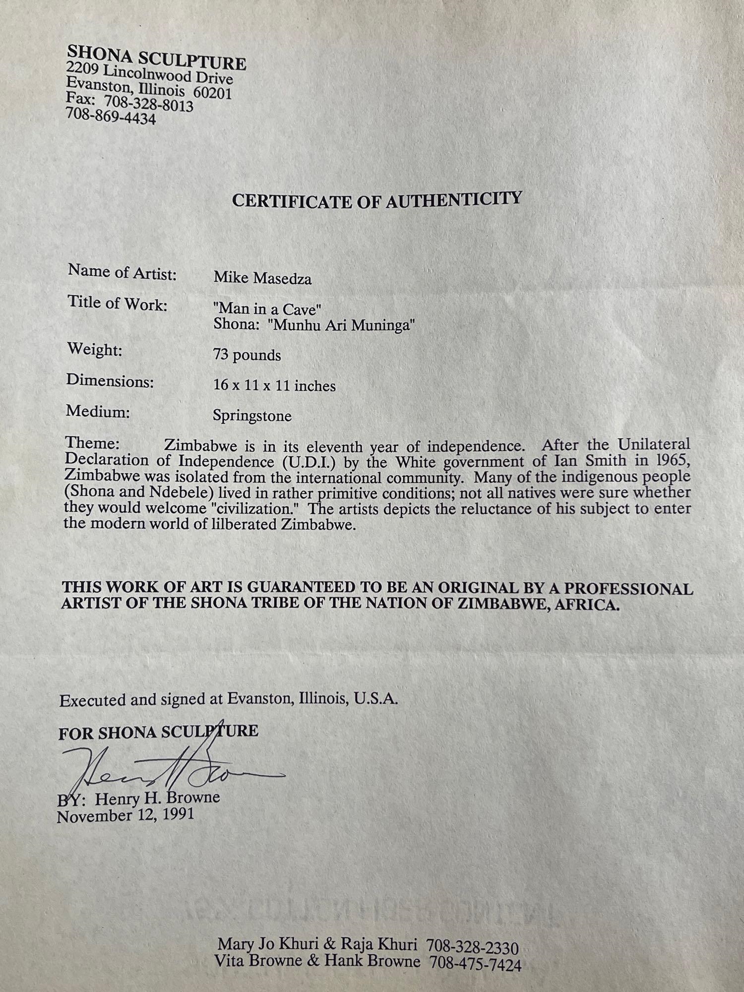 Mike Maseda | Man in a Cave | MutualArt